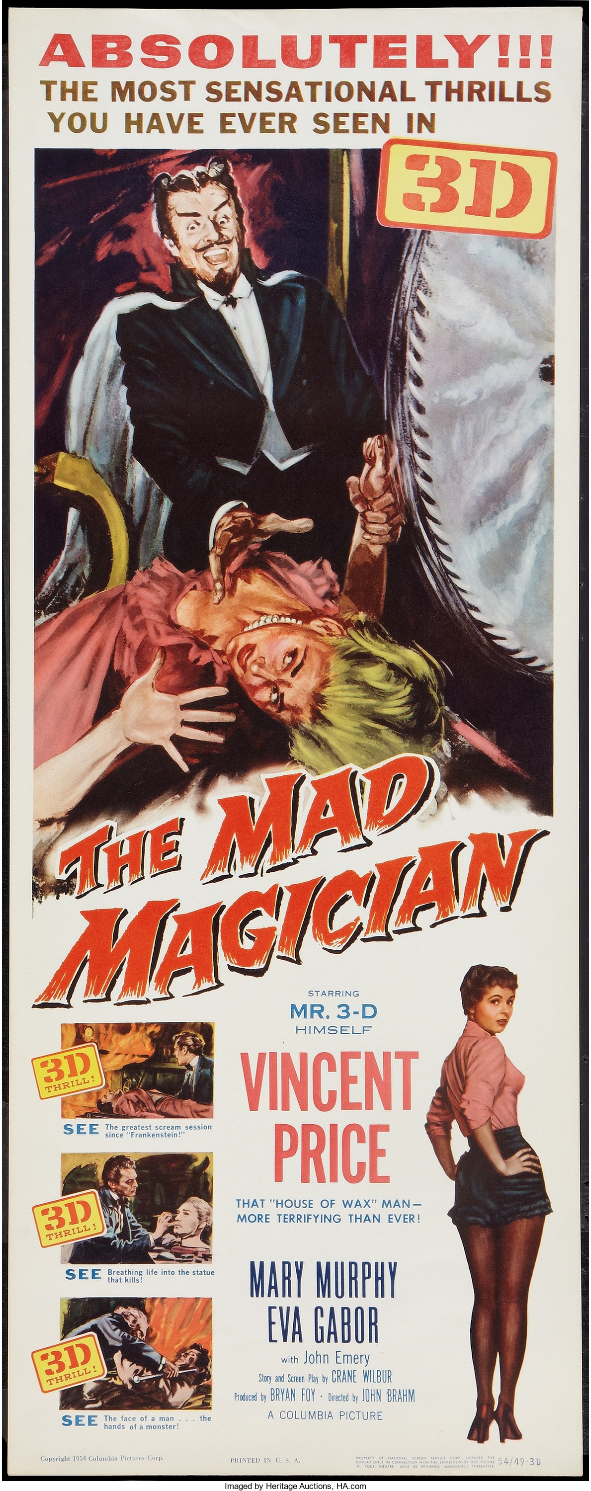 The-Mad-Magician-Columbia-1954.-Insert | Reg Hartt